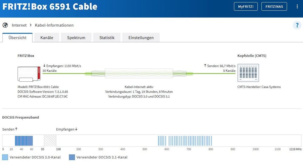 Gelöst: Ihr Internetanschluss unterstützt DOCSIS 3.1 in Em ...