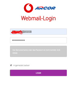 Arcor Email Zugang - Vodafone Community