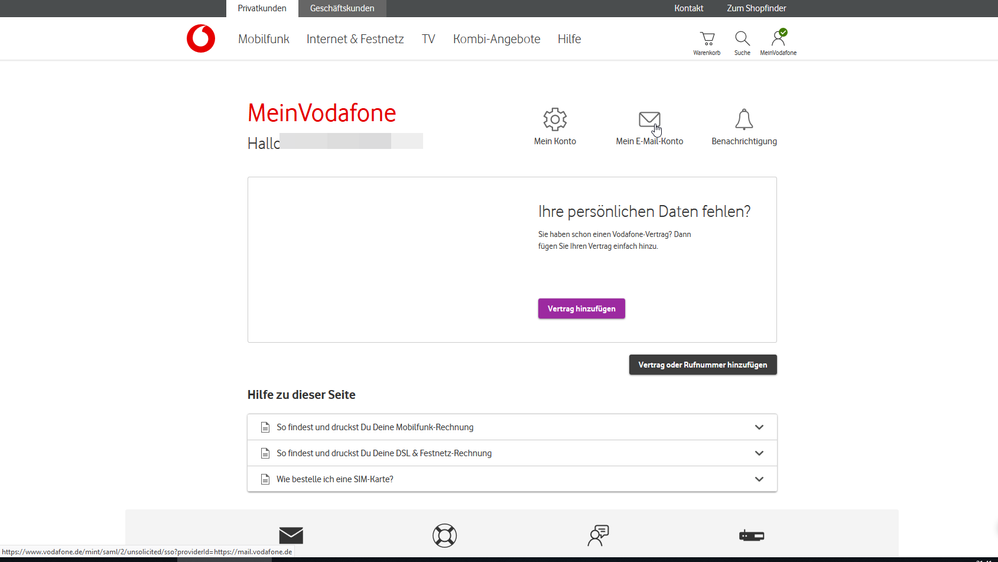 Arcor Email Zugang - Vodafone Community